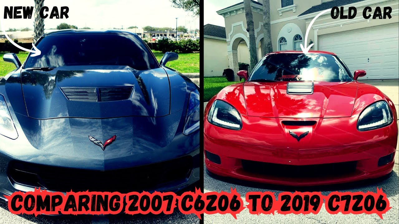 2007 C6 Z06 vs. 2019 C7 Z06: CORVETTE Performance Battle - YouTube