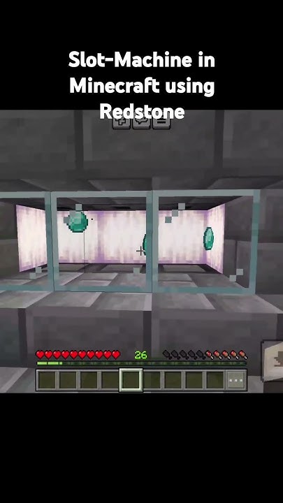 Minecraft Slot-Machine #minecraft #redstone #minecraftredstone - YouTube