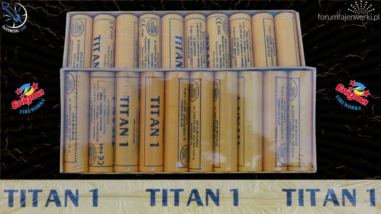 Titan 1 EK10N Enigma Fireworks - YouTube