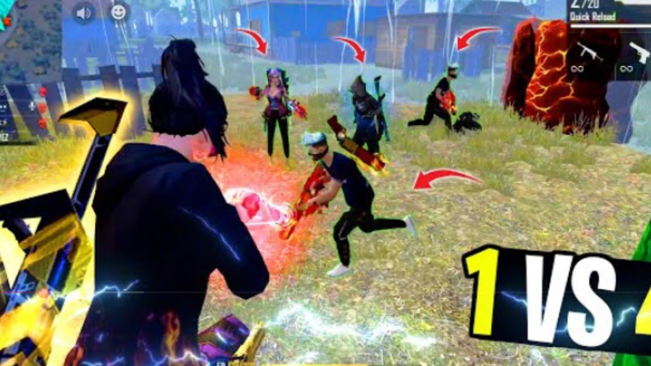 Free Fire 1v4 thumbnail - YouTube
