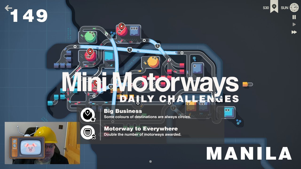 Mini Motorways[Daily Challenges]: [149 - Manila] - YouTube