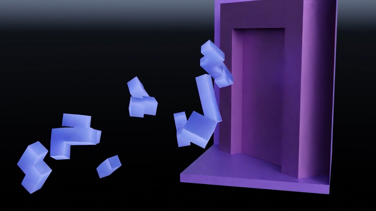 jelly texture tetris crash simulation [slow motion] - YouTube