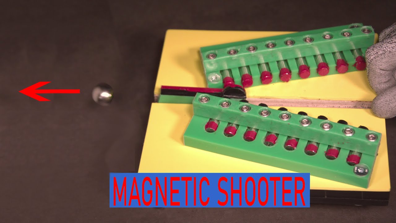 MAGNETIC GUN (SHOOTER) experiment - YouTube