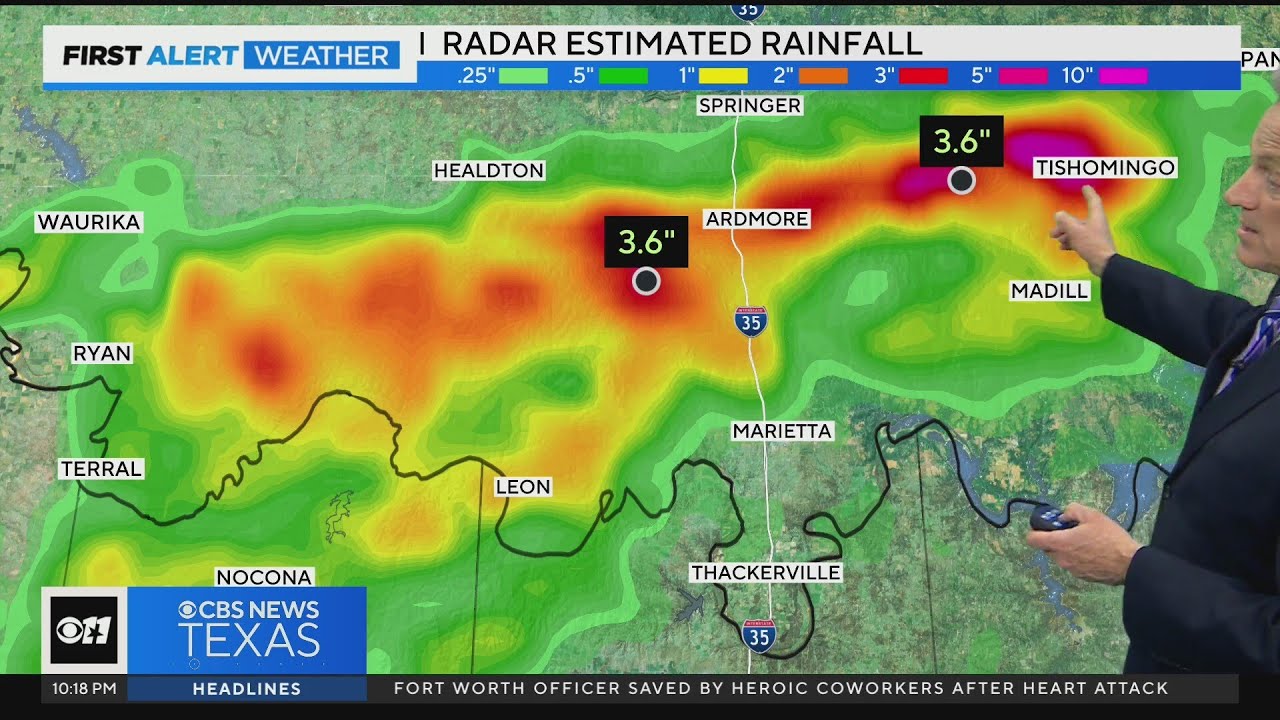 Weak front looks to stall over North Texas - YouTube