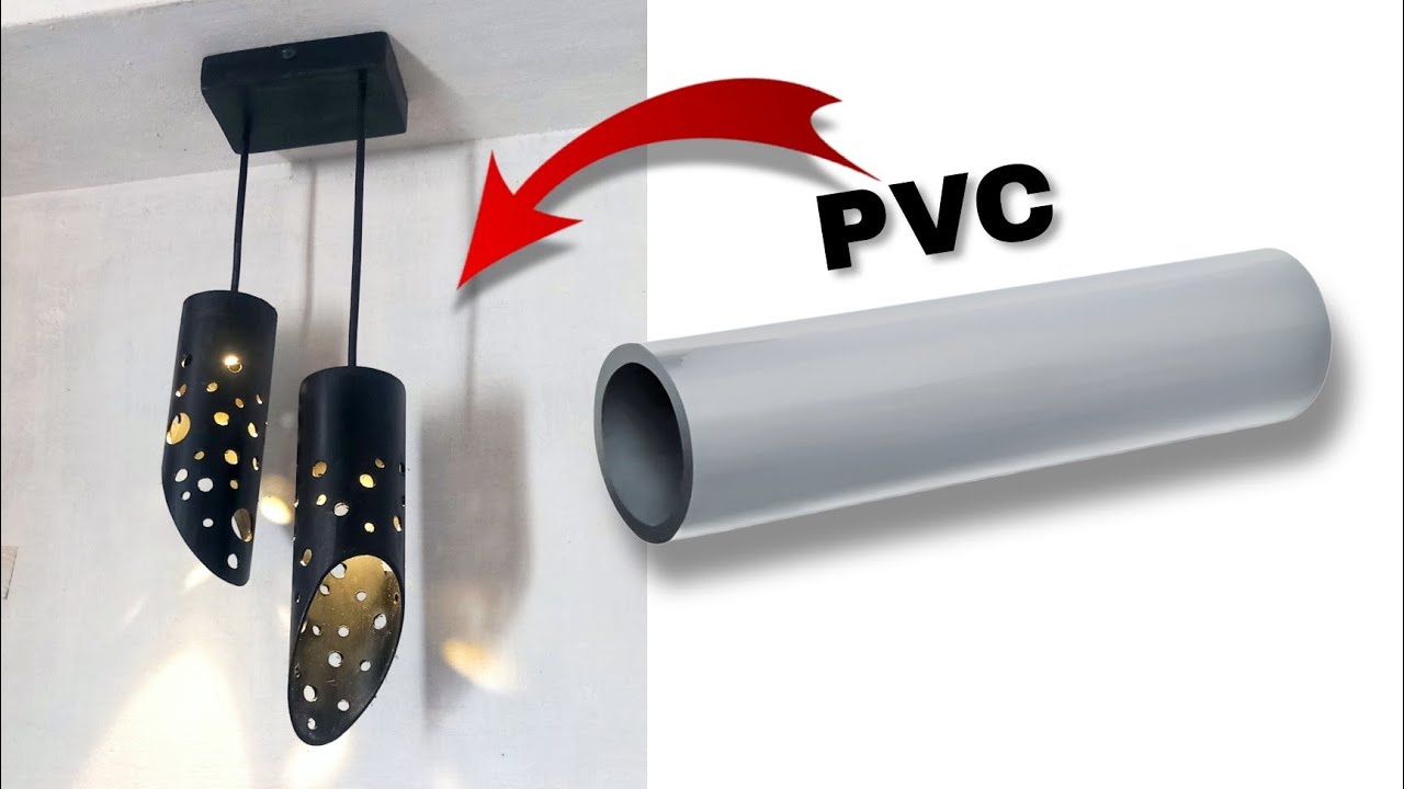 LUXURY HANGING LIGHT MAKE PVC DIY VIDEO || CM TECHVLOG - YouTube