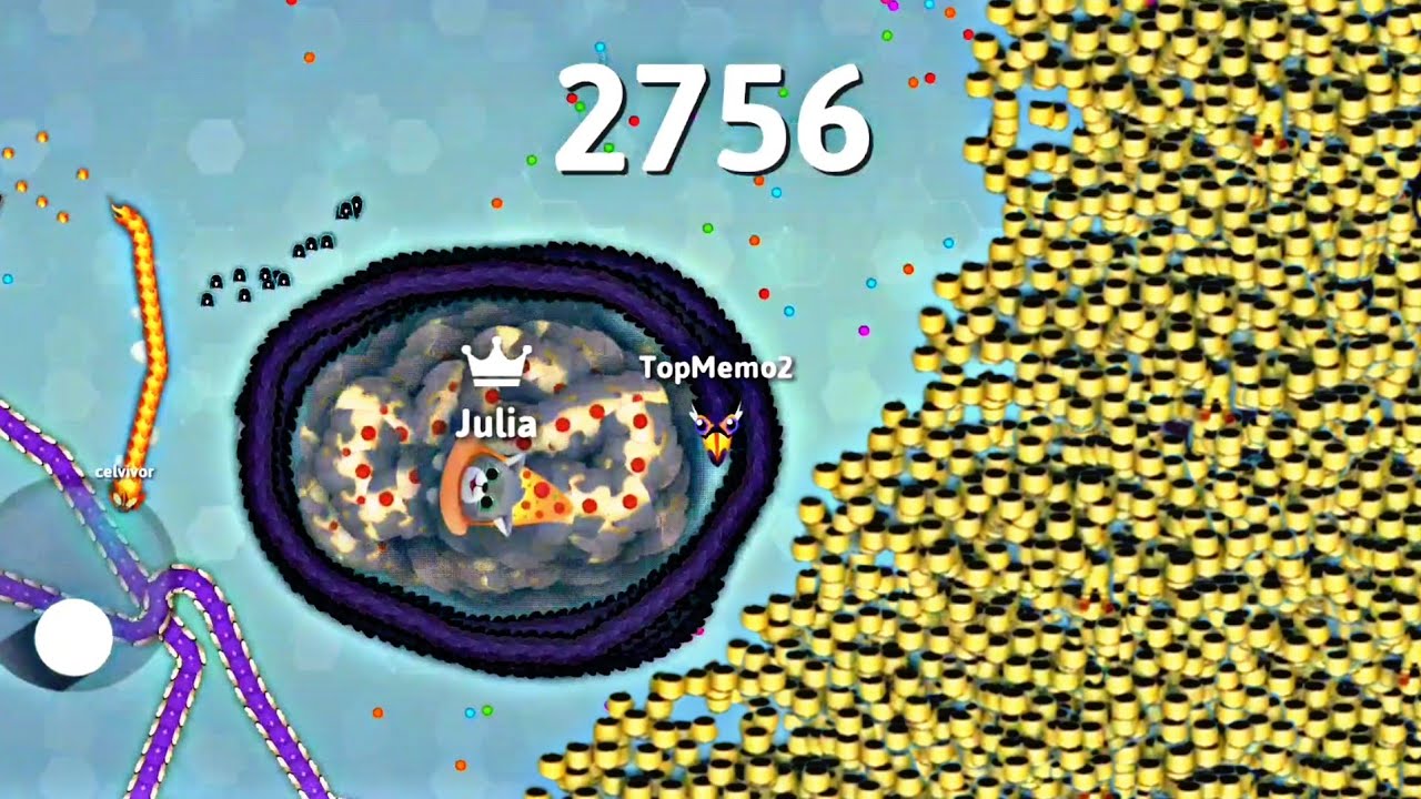 Epic Snakeio Gameplay Most Delicious Snake Io 🐍 Game Top Memo 2 - YouTube