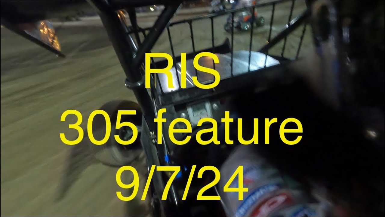 305 Sprint Car Feature in car GoPro Riverside International Speedway ...