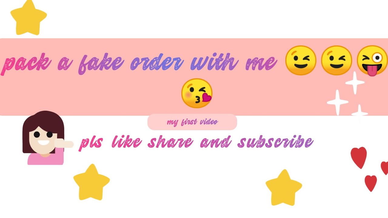 pack an order with me (fake) - YouTube
