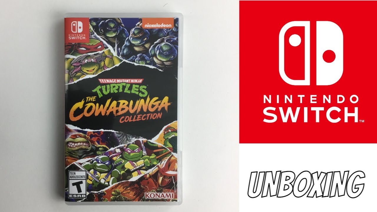 TEENAGE MUTANT NINJA TURTLES THE COWABUNGA COLLECTION GAME UNBOXING ...