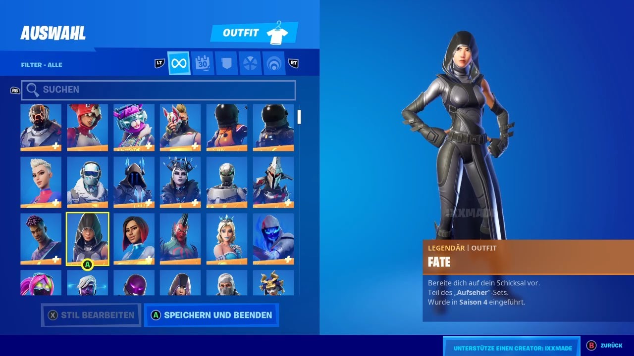 FATE | LEGENDÄR | OUTFIT | SKIN | FORTNITE | FNSIDE - YouTube