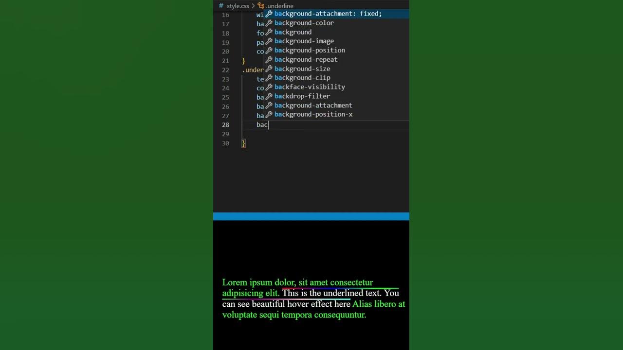 Multi-line underline text-gradient animation | CSS Tip of the Day | #shorts - YouTube
