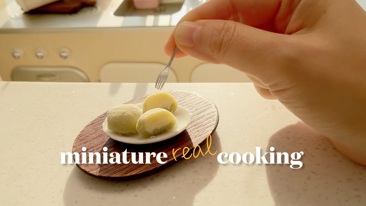 찰떡아이스 미니어처요리 ASMR miniature cooking - YouTube