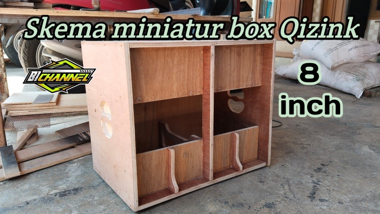 Review skema miniatur box Qizink 8 inch - YouTube