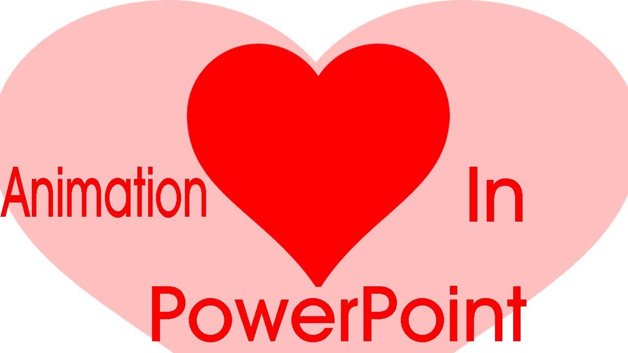 How To Make Animation Of Heart In PowerPoint || Draw A Heart Pulse Icon ...
