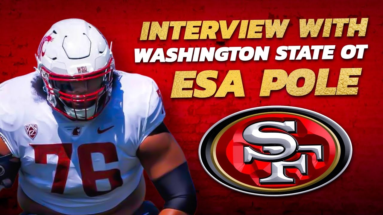 49ers Draft Prospect Live: Washington St. OT Esa Pole - YouTube