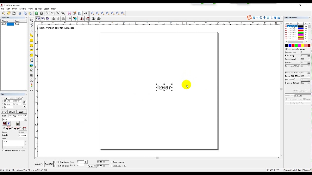 how to operate Ezcad software fiber laser marking machine - YouTube