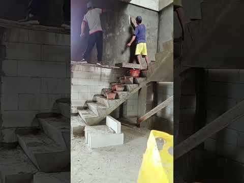 Plaster bata ringan hanya mengunakan semen biasa mari kita coba - YouTube