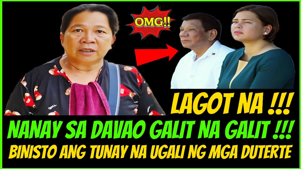 PRRD-VP SARAH-BASTE DUTERTE ETO PALA ANG TUNAY NA UGALI ️NANAY GALIT NA ...