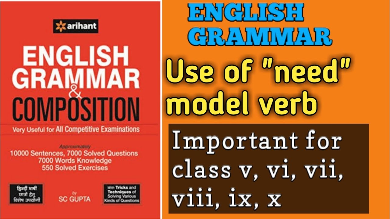 #use of need model verb - YouTube