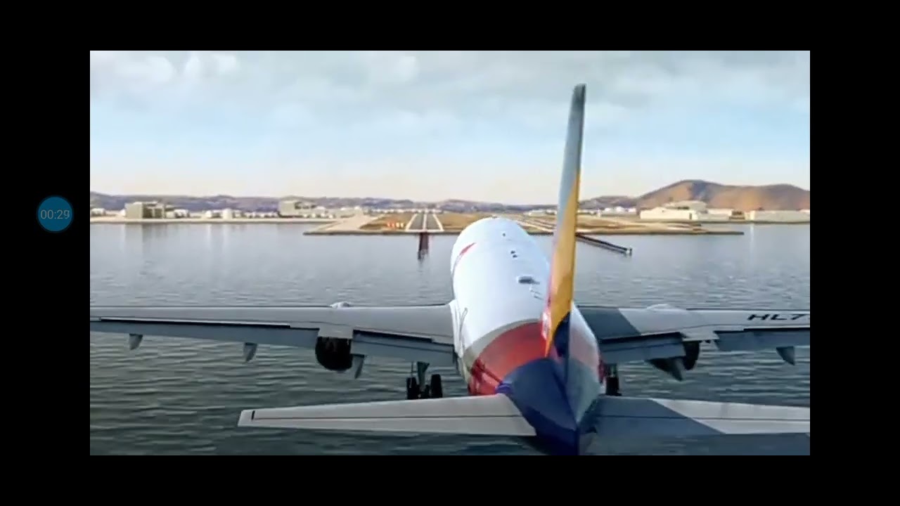 Asiana Airlines Flight 217 Crash animation Landing (ATTENTION, some ...