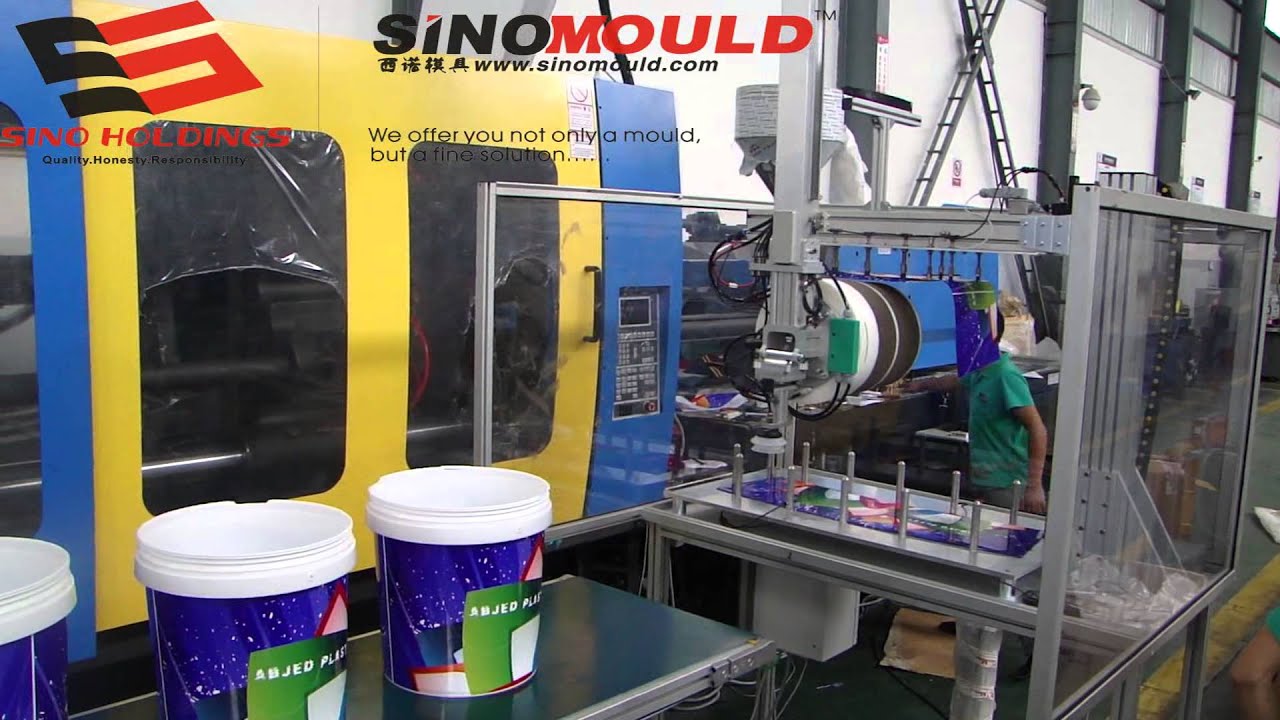 IML 17L Paint Bucket Mould - YouTube