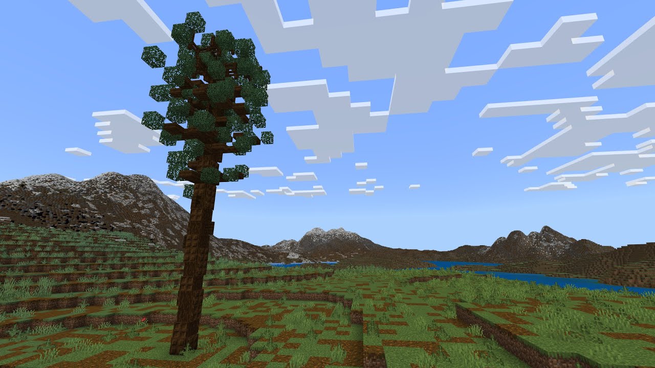Minecraft Loblolly Pine | tutorial - YouTube