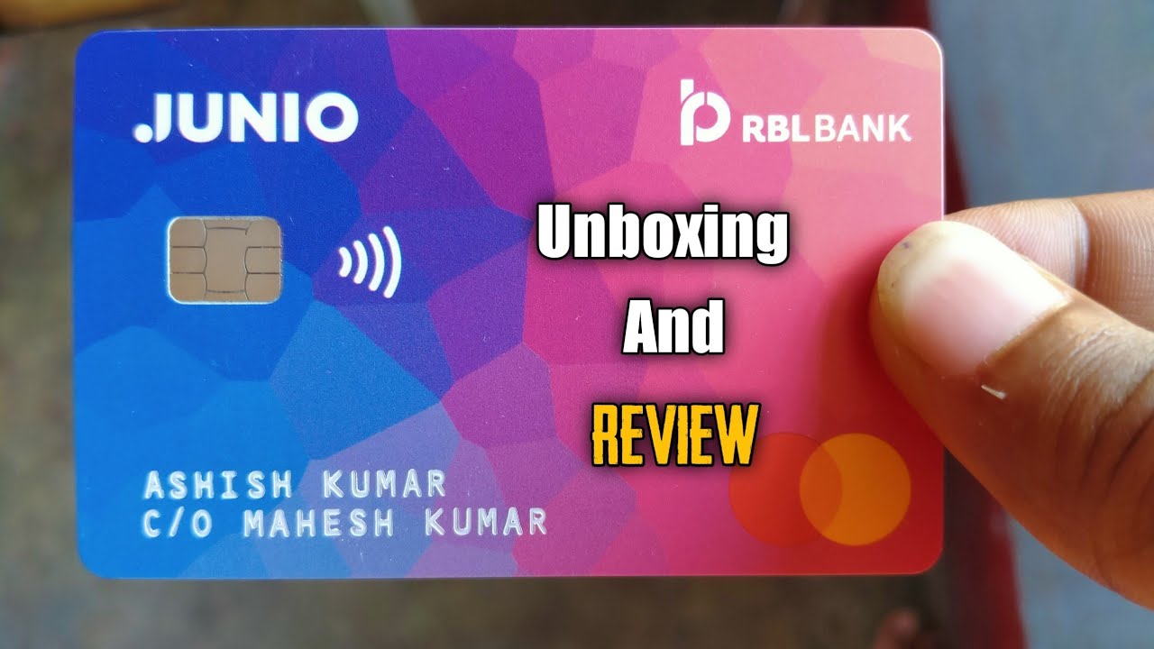 junio card unboxing. junio card review. junio card full details - YouTube