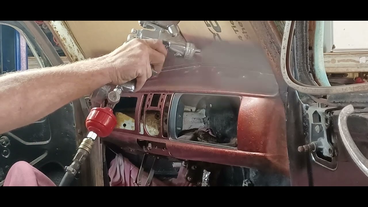 1939 Chevy Coupe Dash Paint; Part 4 - YouTube