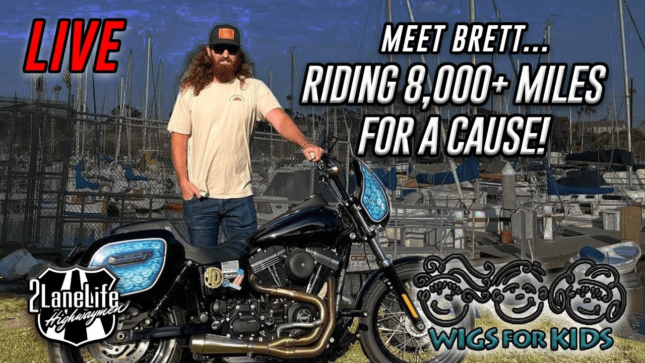 LIVE with Brett Quinlan for a Great Cause! | Riding 8,000+ Miles to ...