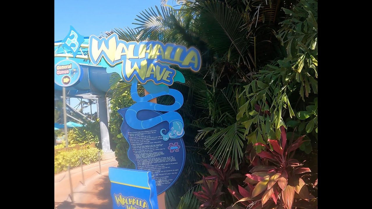 Walhalla Wave - Blue Mammoth Slide | Aquatica Orlando - YouTube