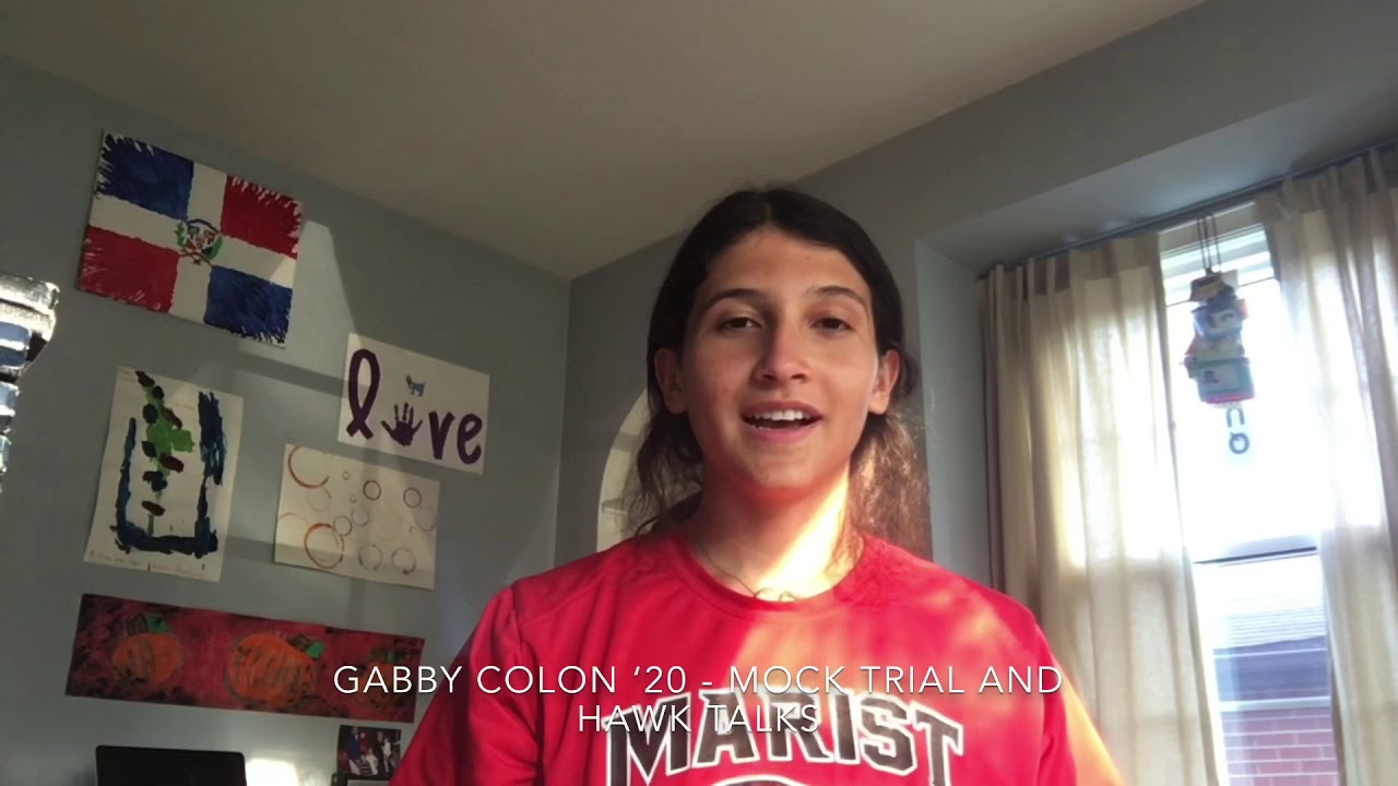 Gabby Colon ‘20 - Mock Trial & Hawk Talks - YouTube