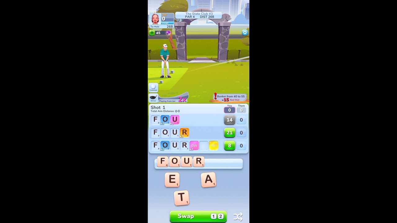 Word Golf: Fairway Clash (by TERAHYPE) - free offline word puzzle game ...