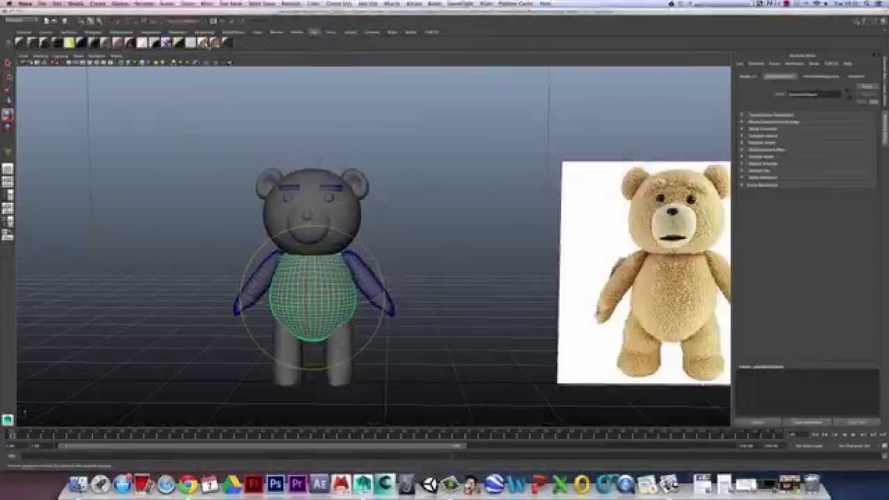 Modelling Teddy In Maya 2015 - YouTube