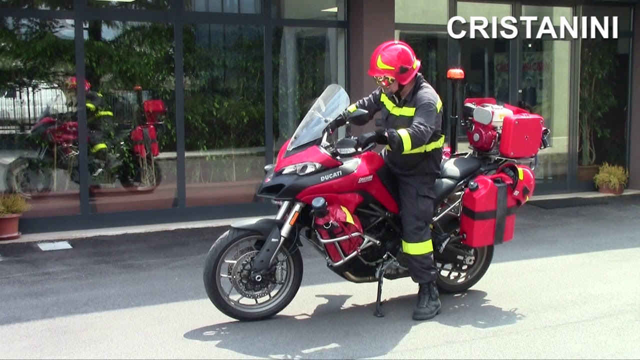 CRISTANINI - UP 1626 - FIRE STOP MOTORCYCLE DUCATI - YouTube