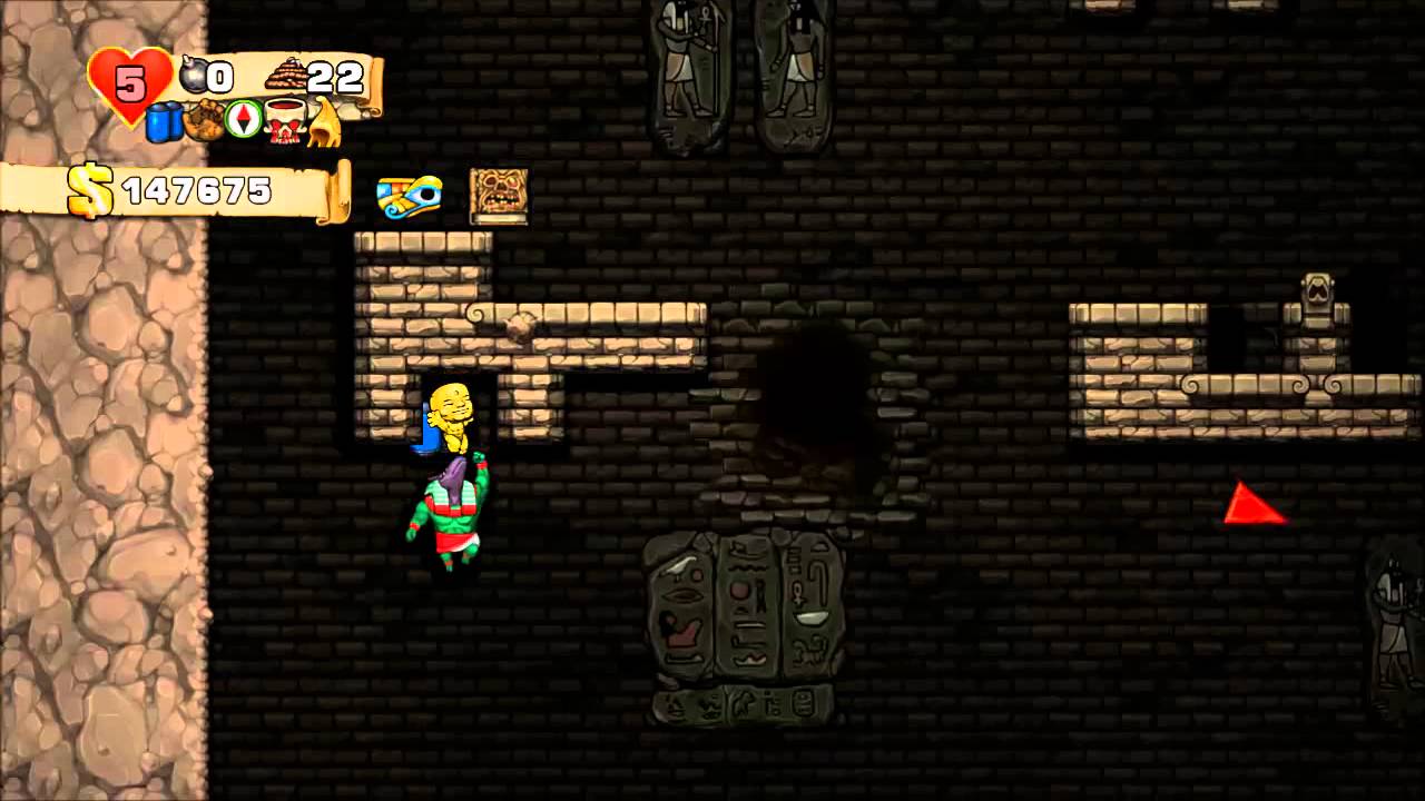 Spelunky - Anubis 2 got me cornered. - YouTube