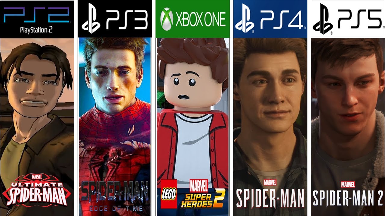 Evolution of Peter Parker in Spider-Man Games 2000 - 2022 # ...
