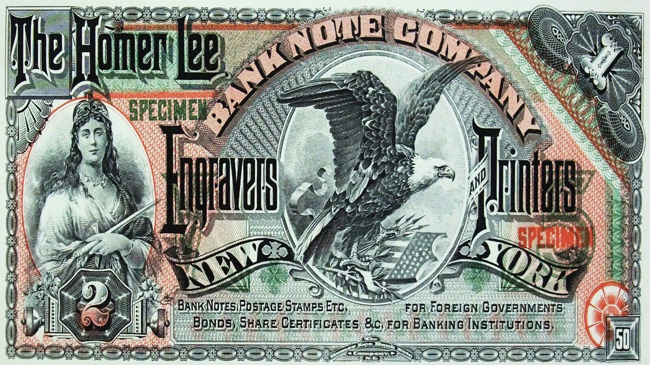 Homer Lee Banknote Co Advertising Note - YouTube