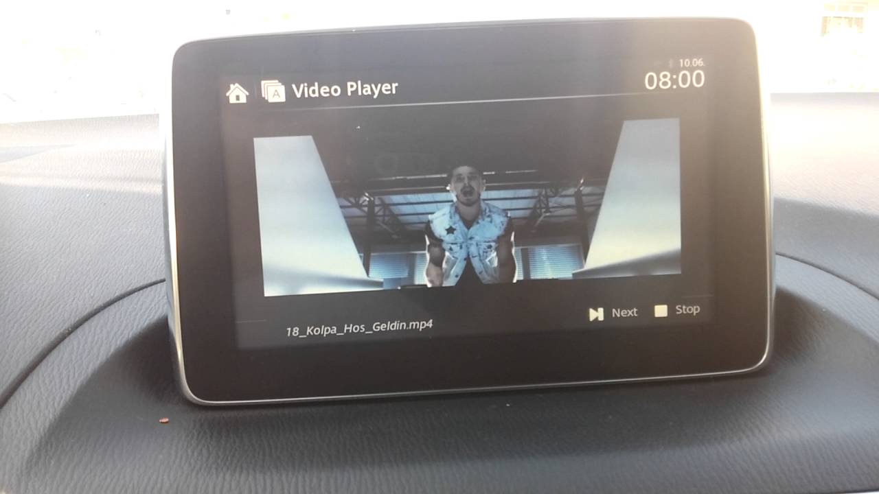 MAZDA 3 MZD Connect Video Player test - YouTube