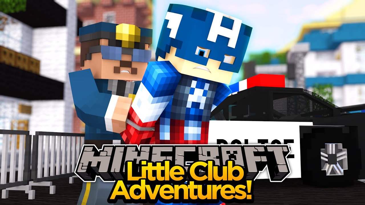 Minecraft Little club Adventures - Captain America Gets Arrested ...