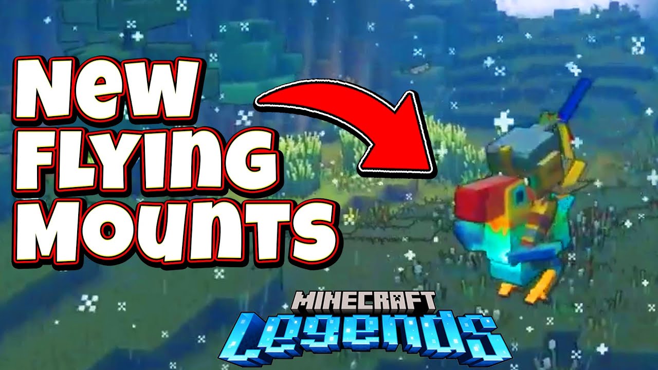 Minecraft Legends Flying Mounts! - YouTube