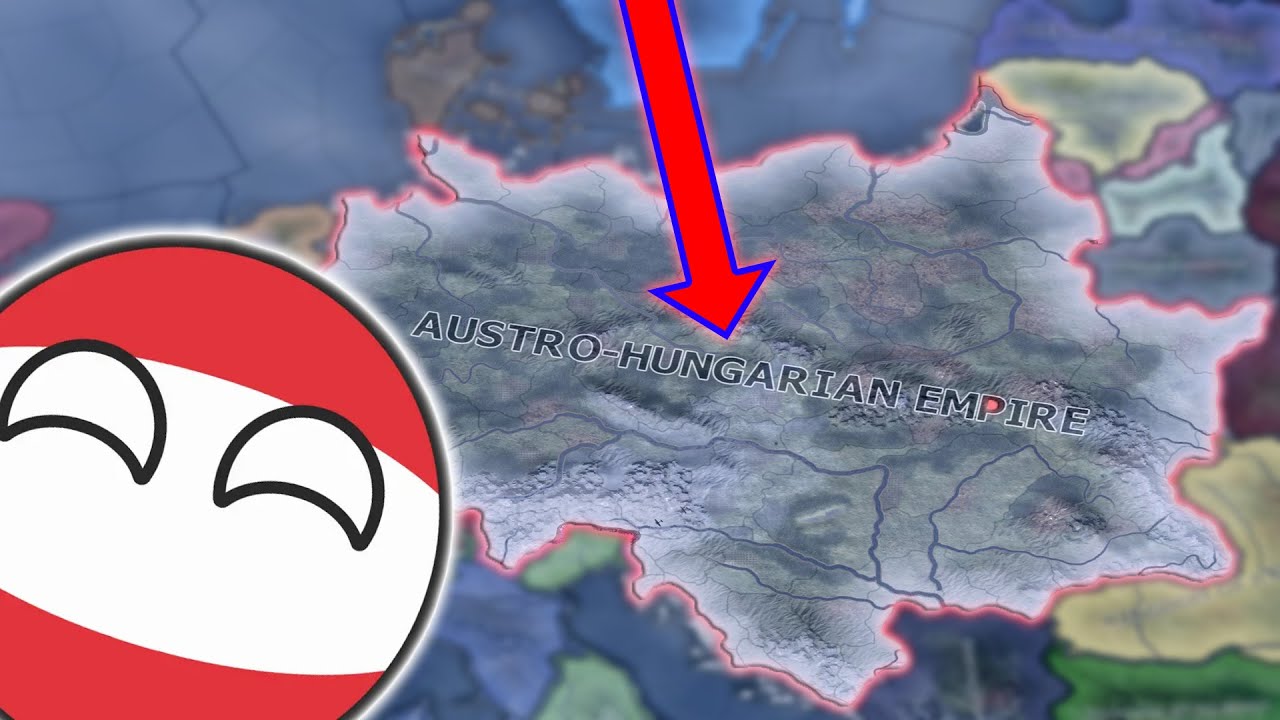 Austria-Hungary unites a Greater Germany! - Hearts of Iron 4 - YouTube