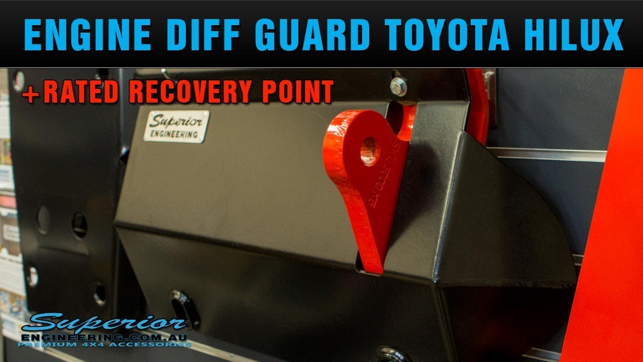 Engine Diff Guard and Rated Recovery Point Toyota Hilux - YouTube