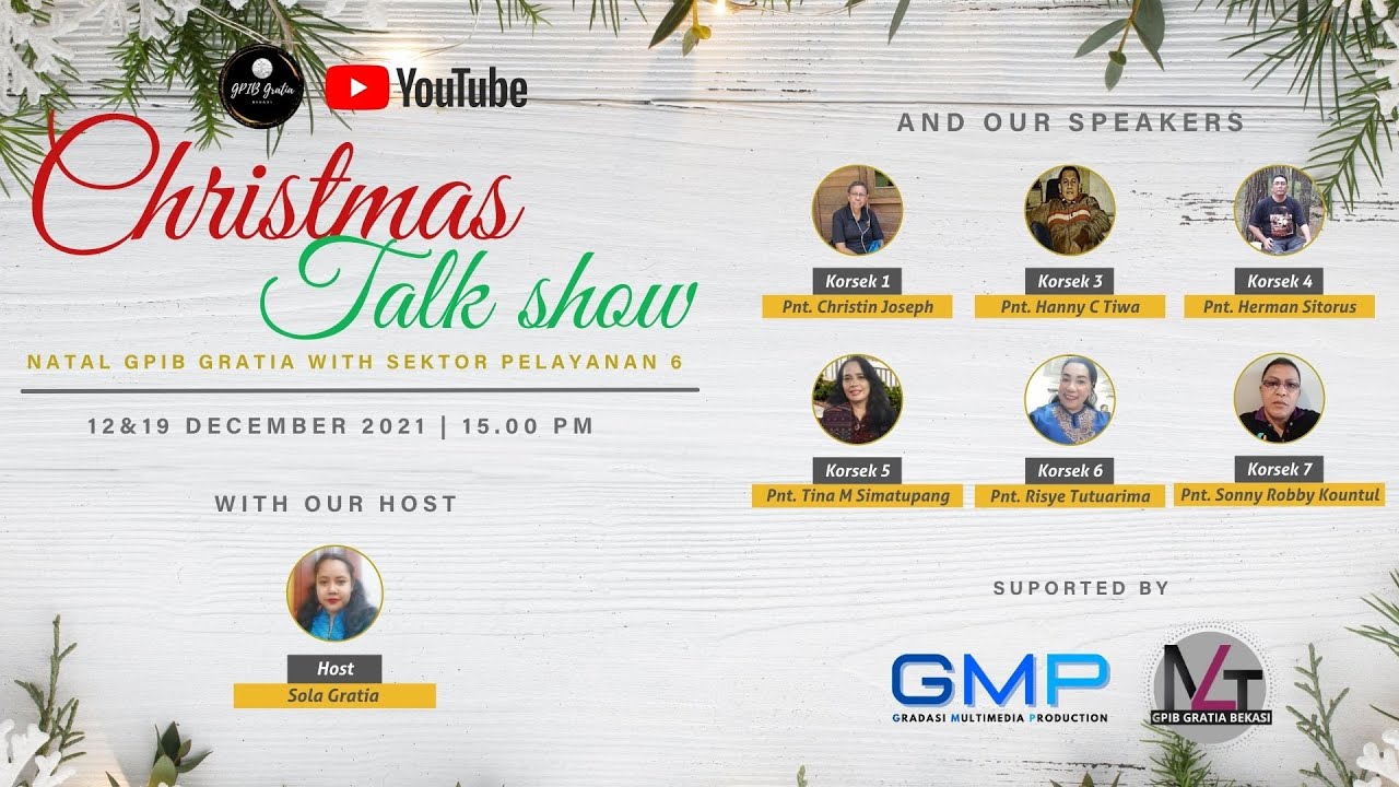 Christmas Talk Show - Minggu, 12 Desember 2021 - YouTube