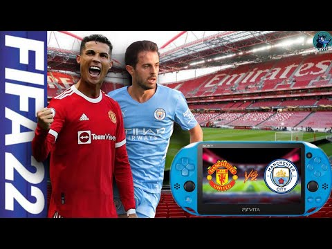 MANCHESTER UNITED VS MANCHESTER CITY| FIFA 22 | PS VITA | Versión Valentín