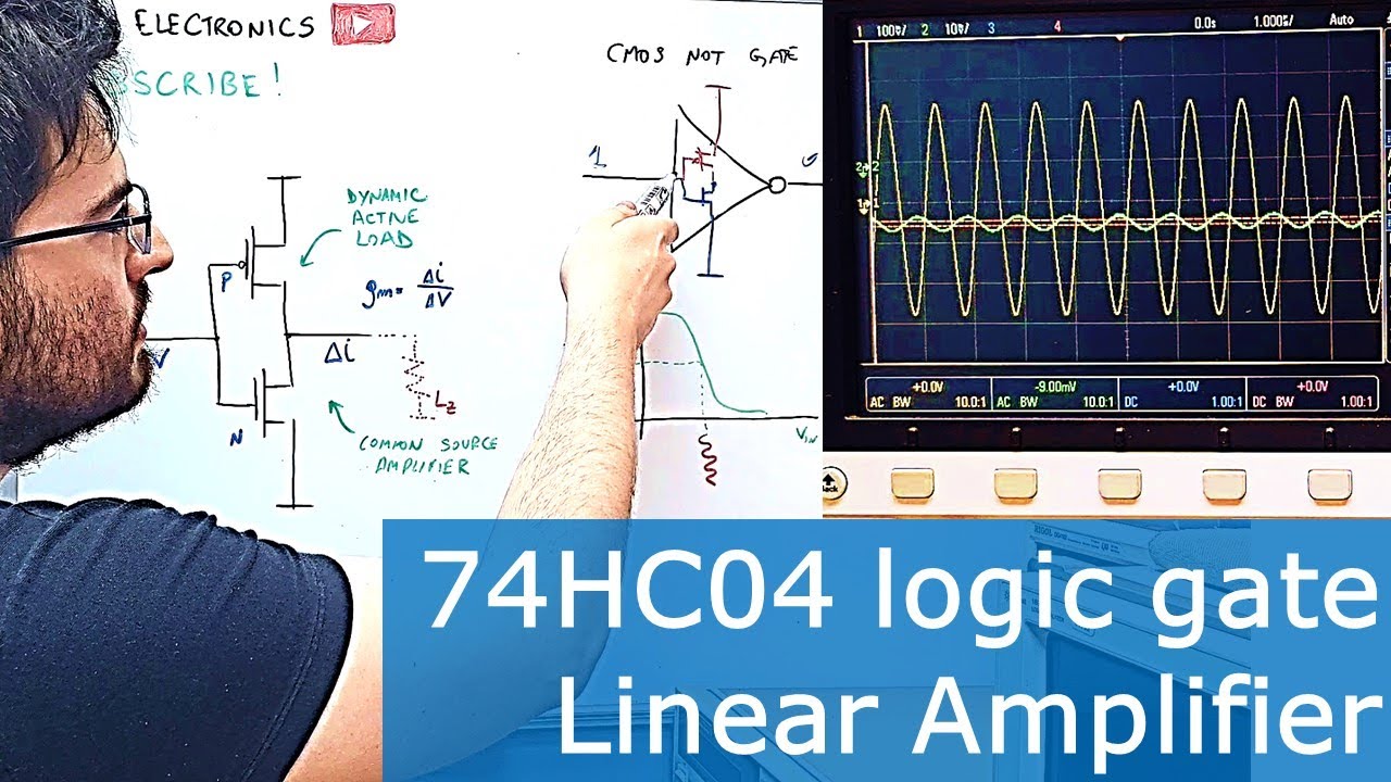 CMOS Inverter Gate Analog Amplifier - YouTube
