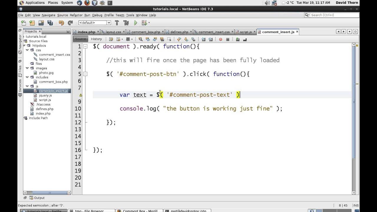 AJAX - Comment Box with [ Javascript jQuery JSON PHP MySQL ] - Step by ...