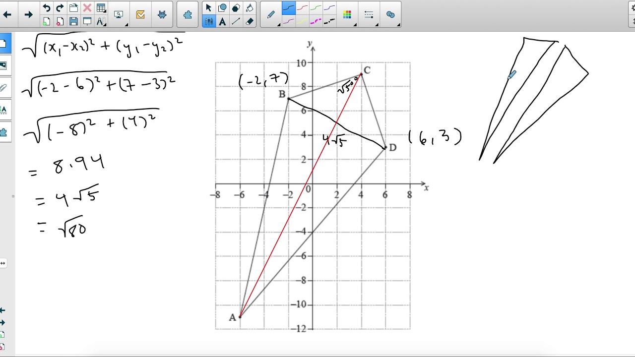 Area of a Kite (IB Math Studies SL Past Paper) - YouTube