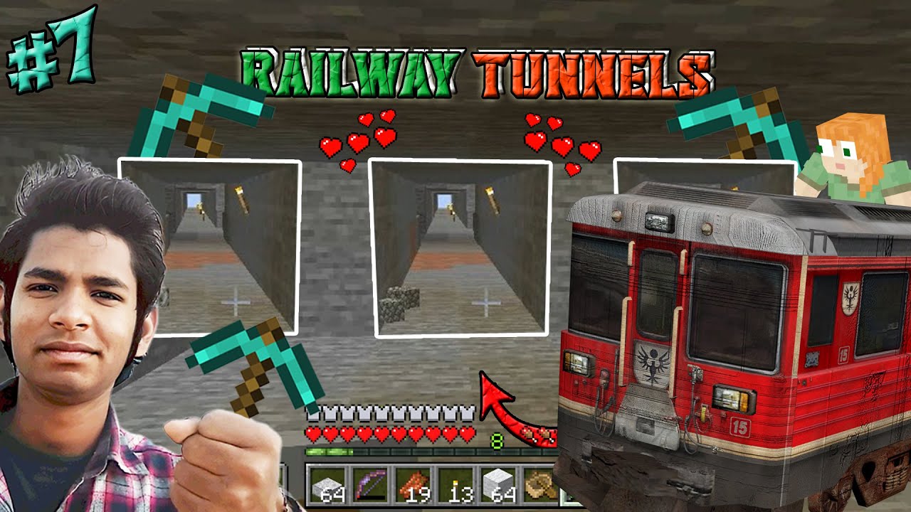 I Mine Longest Tunnels For My Railway Station | Underground Train ...