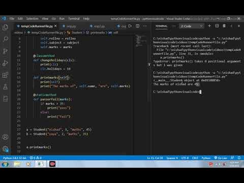 Class and Static methods in python for beginners - YouTube