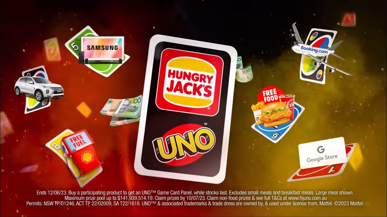 UNO Hungry Jacks | 1 in 4 Wins | #uno #hungryjacks - YouTube